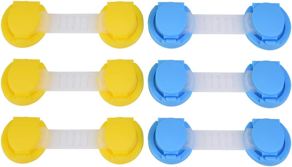 Garosa 6Pcs Safety Lock Plastic Adhesive Baby Locks Anti-pinch Multi ...