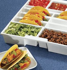 Amazon.com: Taco Party Serving Tray: Kitchen & Dining