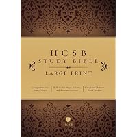 HCSB Large Print Study Bible, Hardcover: Holman Bible Publishers ...