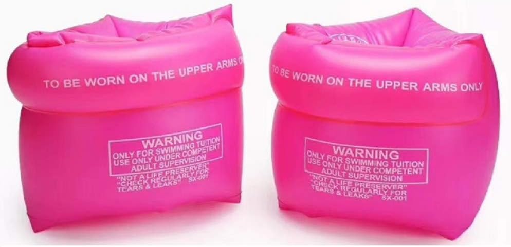 Eidyer Inflatable Swim Armbands, 2-PACK, Float Roll up Sleeves for ...