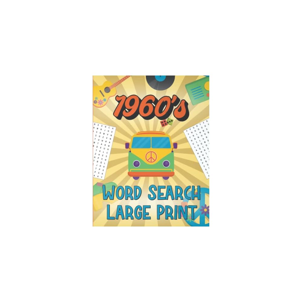 Buy 1960s Word Search Large Print: 111 Wordsearch Puzzles for Seniors ...