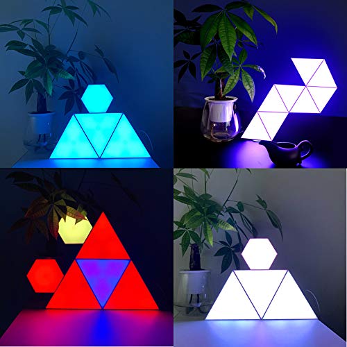 Triangle Wall Lights Gaming Setup, Smart LED Gaming Light Panels RGBW ...