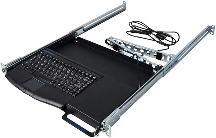 Amazon.com: RackSolutions 1U Rackmount Sliding Keyboard Drawer for ...