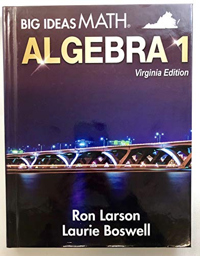 Big Ideas Math, Algebra 1, Virginia edition.: Ron Larson, Laurie ...