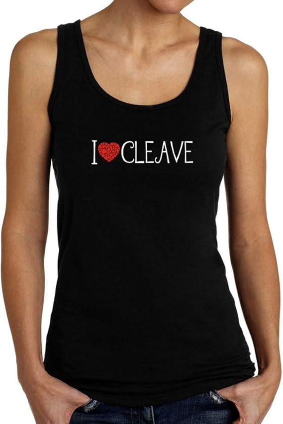 Teeburon I Love Cleave Cool Style Women Tank Top: Amazon.co.uk: Clothing