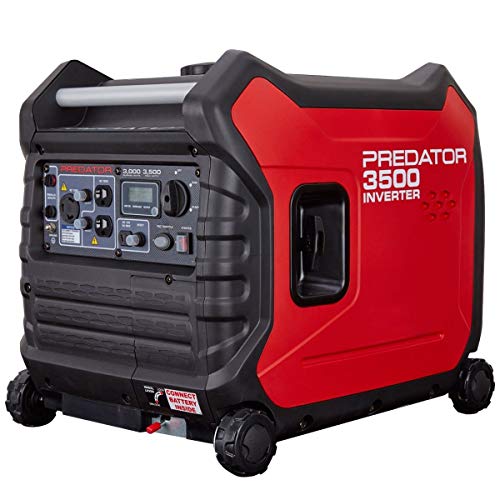 Predator 3500 Super Quiet Inverter Generator, Red | Pricepulse