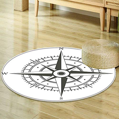 Area Rug with Compass Rose - Anchor Your Focal Point