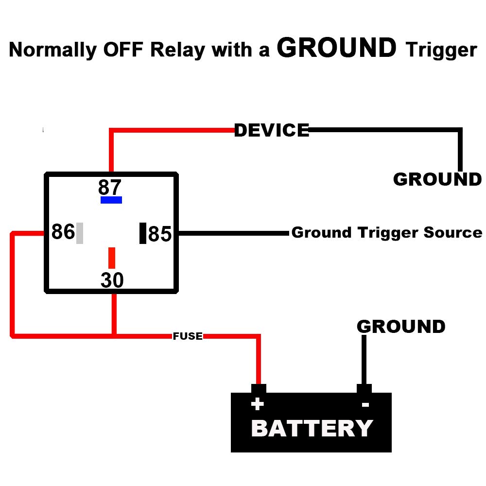 Mua irhapsody 4-pin 40/30AMP 12V Relay Kit, Spst 12-volt 6-pack ...