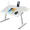 Amazon.com: Haibinsuo Laptop Bed Tray Table, Height Angle Adjustable ...