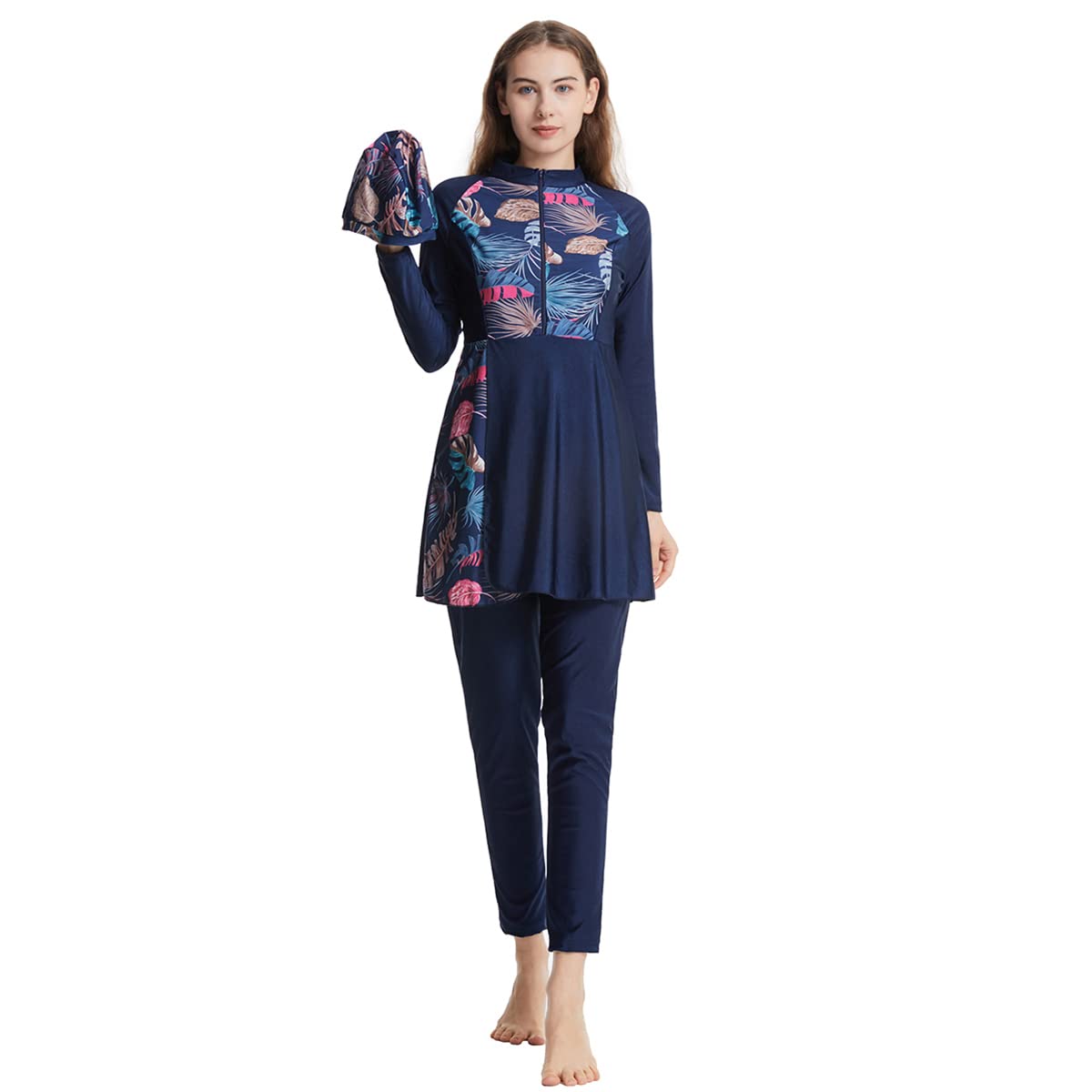 Muslim Swimsuits for Women with Hijab Modest Islamic Arabic Swimwear ...