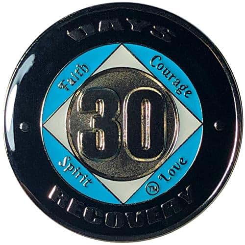 Amazon.com: 30 Days NA Coin, Medallion, Recovery Chip, 12 Step Token ...