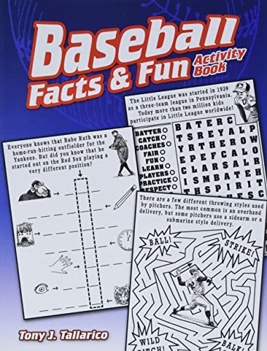 Baseball Facts & Fun Activity Book (Dover Children's Activity Books ...