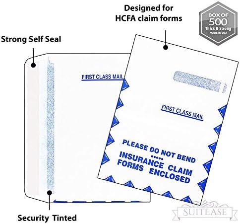 Business Envelopes Office Products CMS-1500 Forms Self-Seal Closure ...