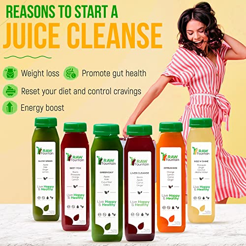 3 Day Juice Cleanse by Raw Fountain, All Natural Raw Detox Cleanse ...