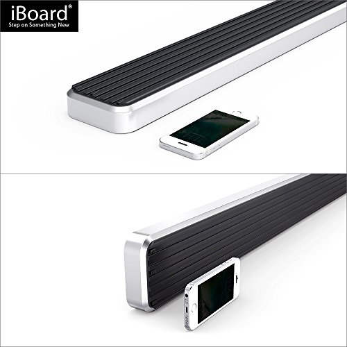 APS iBoard (Silver 4 inches) Running Boards Nerf Bars Side Steps Step ...