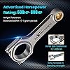 maXpeedingrods Connecting Rods, Engine Conrods with 3/8" ARP 2000 Bolts ...