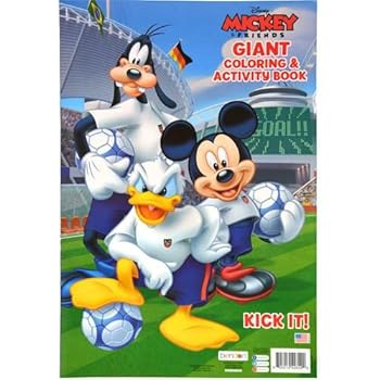 Amazon.com: Disney Mickey Mouse and Friends Giant Coloring & Activity ...