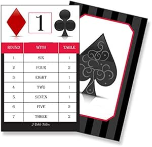 Amazon.com: Classic 2-Table Reusable Bridge Tallies : Toys & Games