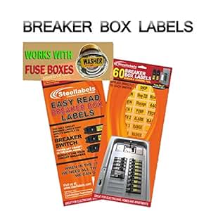 "Easy Read" Breaker Box Decals. Tough vinyl labels for Circuit Breakers ...