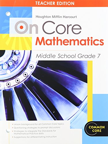 Houghton Mifflin Harcourt On Core Mathematics: Teacher's Guide Grade 7 ...
