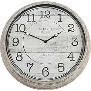 Amazon.com: Baldauf Clock Co. Analog Round Indoor Wall Clock: Electronics