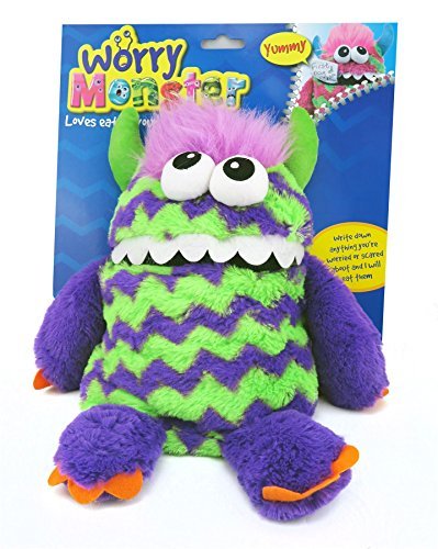 Worry Monster Plush Soft Toy blue & orange: Amazon.co.uk: Toys & Games