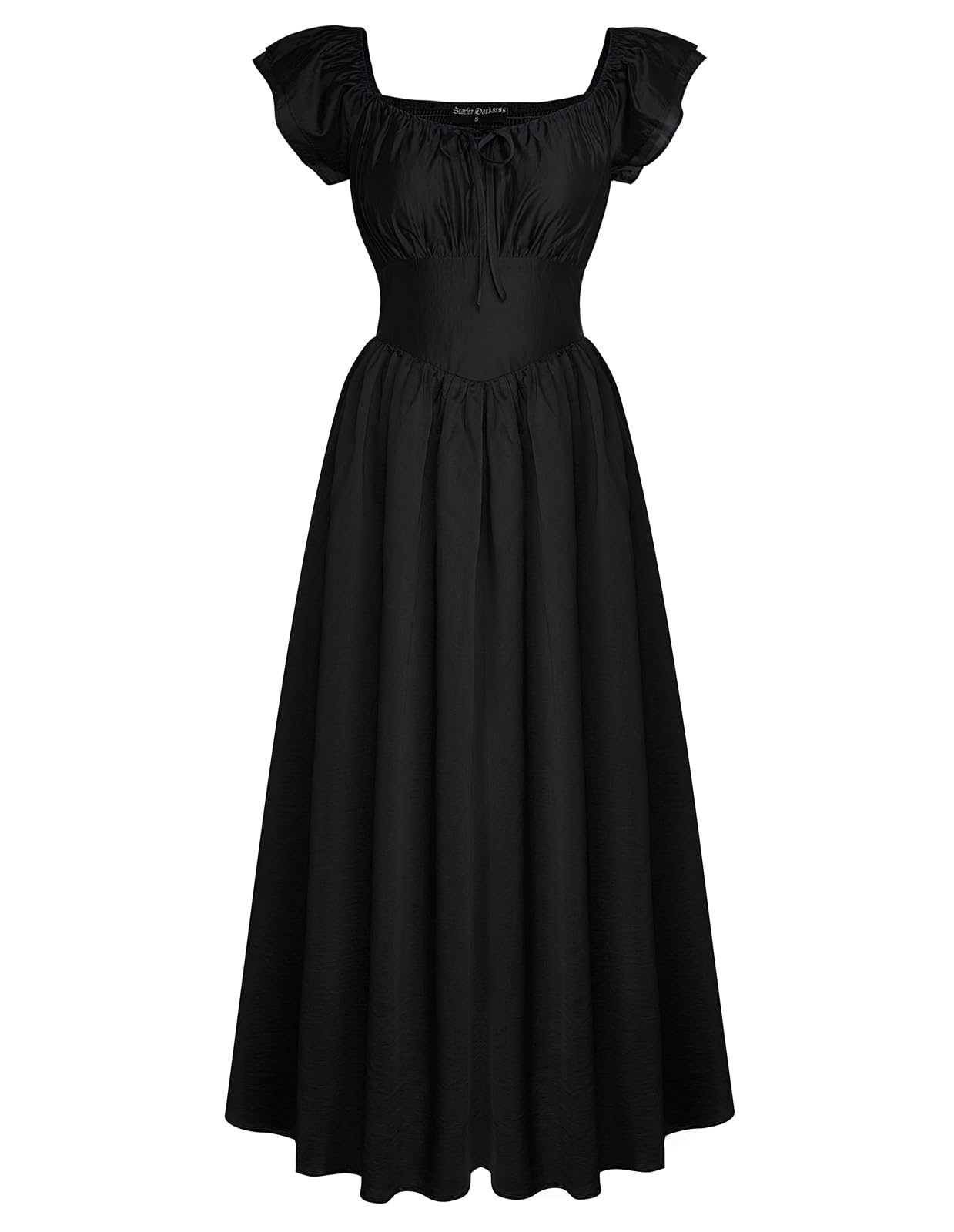 Renaissance Dress Black Corset Dress for Women Flowy Long Sundress for ...
