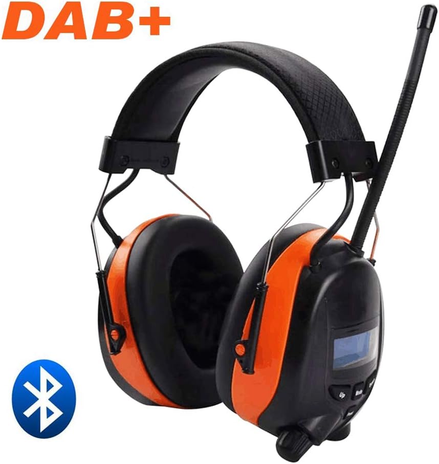 Protear Bluetooth Ear Defenders with DAB/DAB+ FM Radio,Rechargeable ...