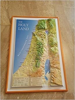 Raised Relief 3D Map of the Holy Land: Touch-Israel: 7290014166349 ...