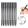 RVOGJP Precision Micro-Line Pens, Set of 9 Black Micro-Pen Fineliner ...