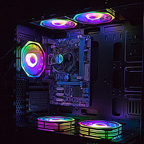 Great Gold RGB Case Fans, LED 120mm Quiet Edition High Airflow ...