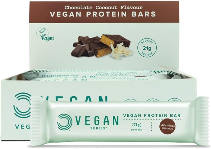 BULK POWDERS Vegan Protein Bar, Chocolate Coconut, Pack of 12: Amazon ...