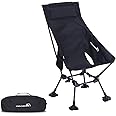 Amazon.com: MOON LENCE High Back Folding Camping Chairs, Comfy Head ...