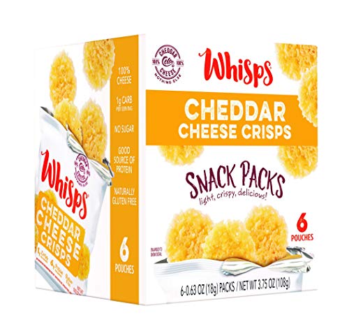 Buy Whisps Cheddar Cheese Crisps Snap Packs Light,Crispy,Delicious 1 ...