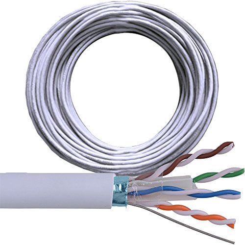 50M CAT6 FTP/STP Shielded Cable Reel/Drum - Pure Copper - Ethernet ...
