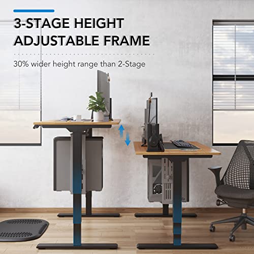 FLEXISPOT E6 Essential Dual Motor Bamboo 3 Stages Electric Standing ...