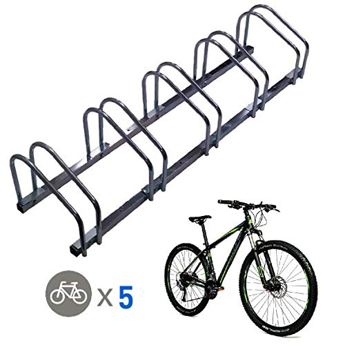EasyGo Floor Stationary Five Bike Wheel Rack, Indoor – Outdoor Bike ...
