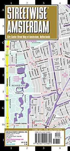 Streetwise Amsterdam Map - Laminated City Center Street Map of ...