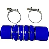 Amazon.com: Silicone Upper Radiator Hose W/ Clamps Paccar Kenworth ...
