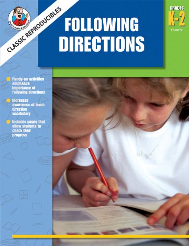 Classic Reproducibles Following Directions, Grades K-2: School ...