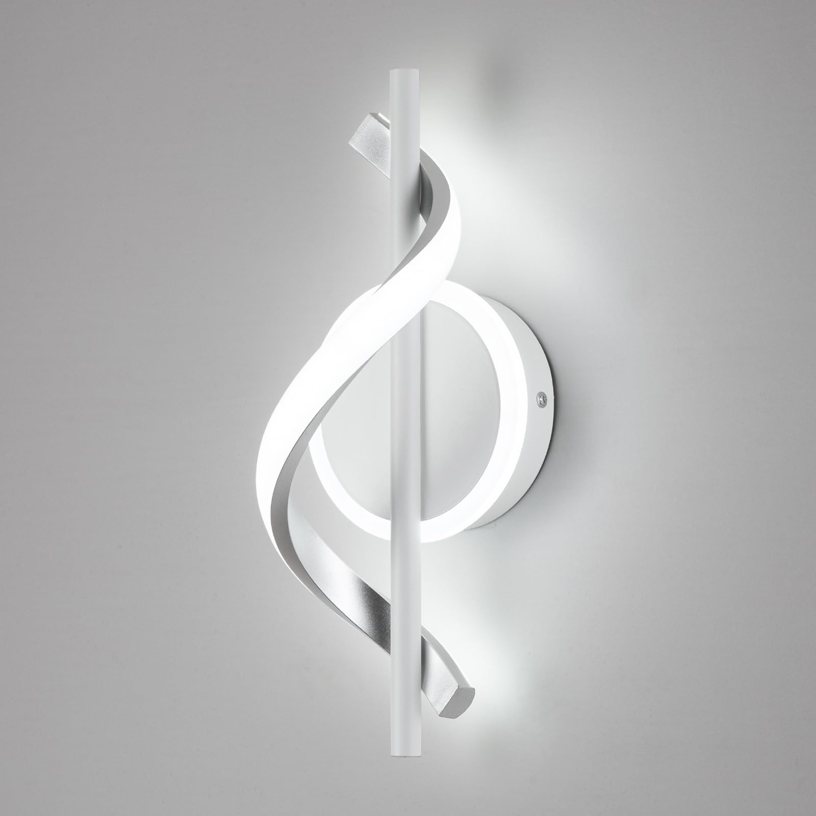 LED Wall Sconces Indoor, 12W LED Wall Lights, Modern Spiral Wall Lamp ...