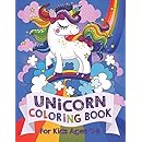 Unicorn Coloring Book: For Kids Ages 4-8 (US Edition): Silly Bear ...