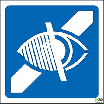 Visually Impaired Logo Safety sign - 1.2mm Rigid plastic 300mm x 300mm ...