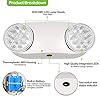 Two Head Emergency Light, Adjustable Integrated LED Emergency Lighting ...