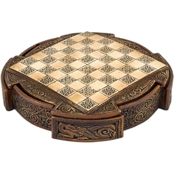 Amazon.com: Isle Of Lewis Compact Celtic Chess Set 9 Inches: Toys & Games