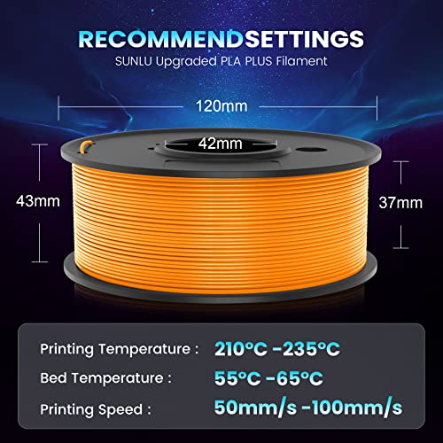 SUNLU 3D Printer Filament Bundle, SUNLU PLA Plus Filament 1.75mm ...