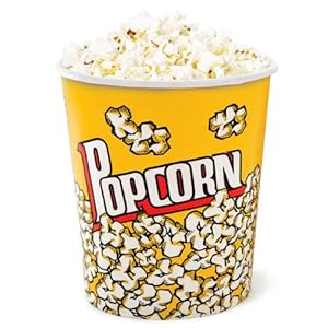 Popcorn Cups Large 130oz - Set of 2 | Popcorn Buckets, Popcorn Boxes ...