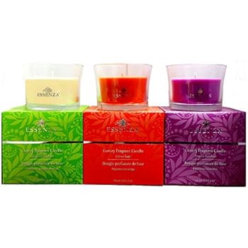 Amazon.com: Essenza Luxury Fragrance Candles 3-PC Gift Set (Blackberry ...
