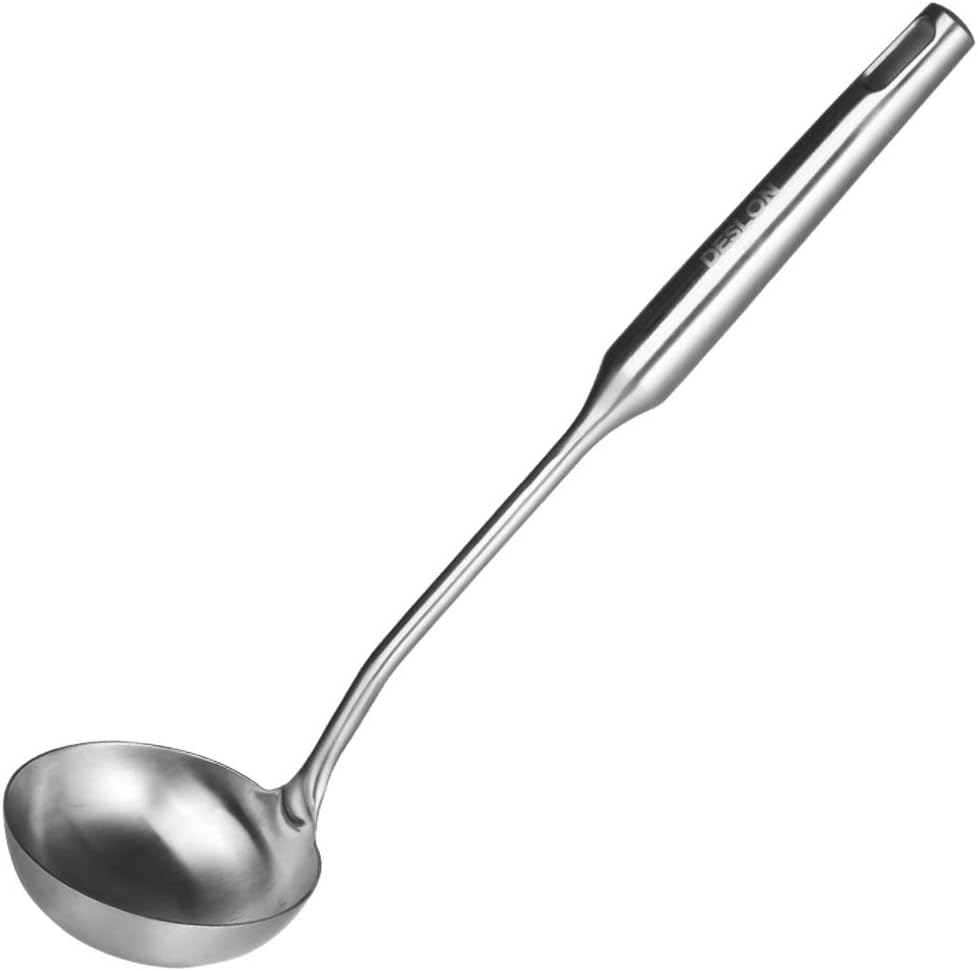 Amazon.com: DESLON 304 Stainless Steel Cooking Spoon for Wok with ...