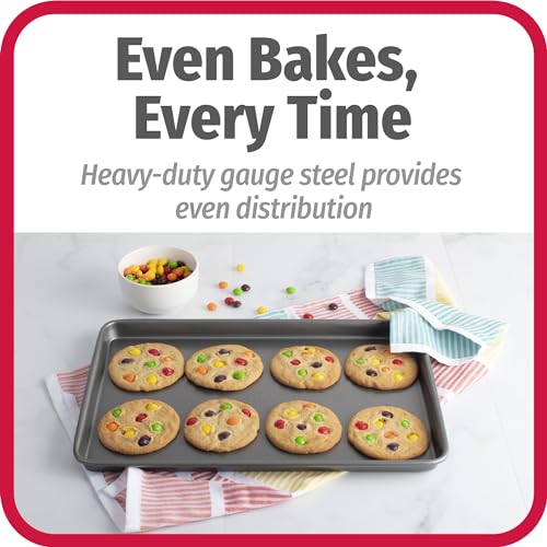 Goodcook Nonstick Steel 3-Piece Cookie Sheet Set | Pricepulse